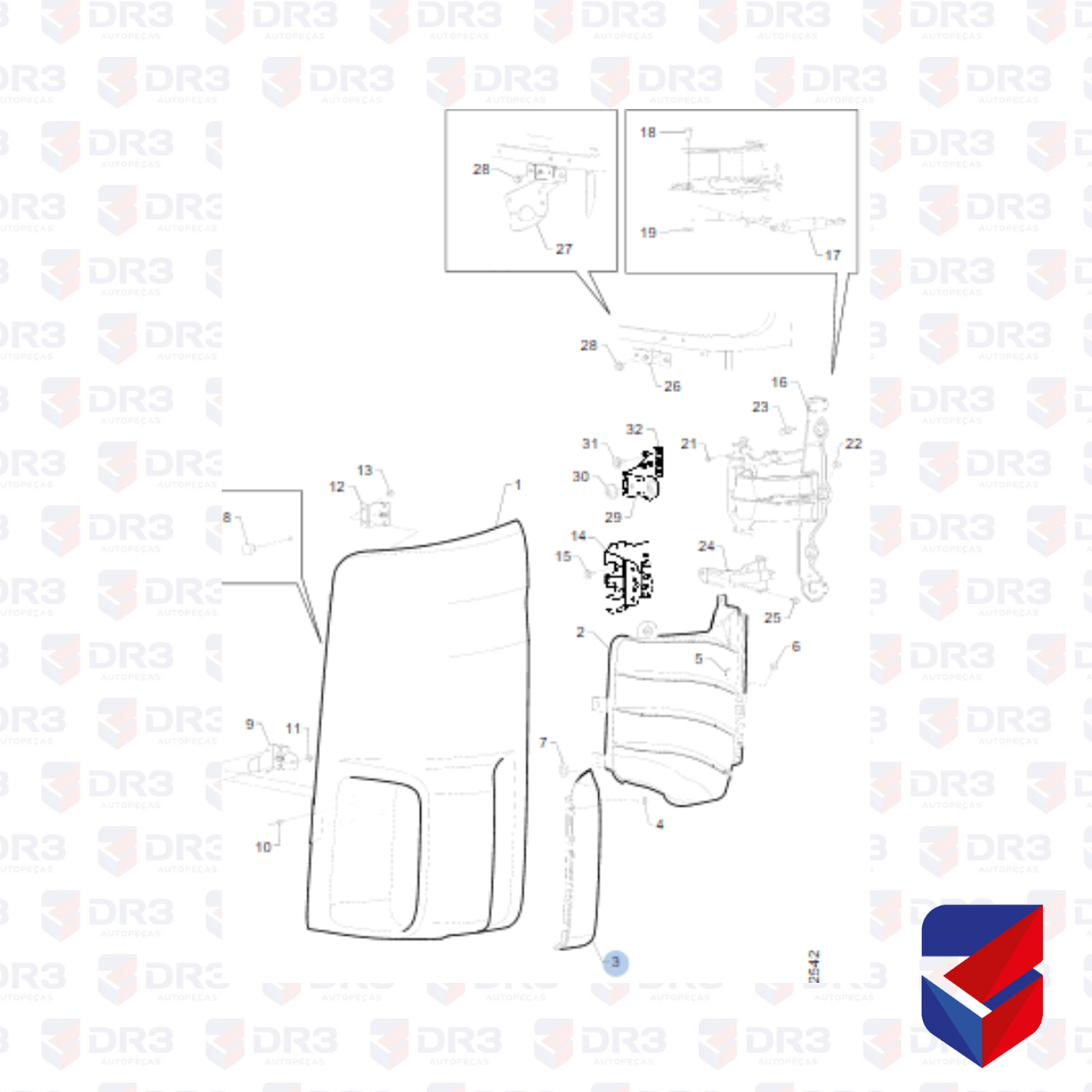 Acabamento Defletor Scania S4 LD 1382728 10113 Cepam - Loja DR3