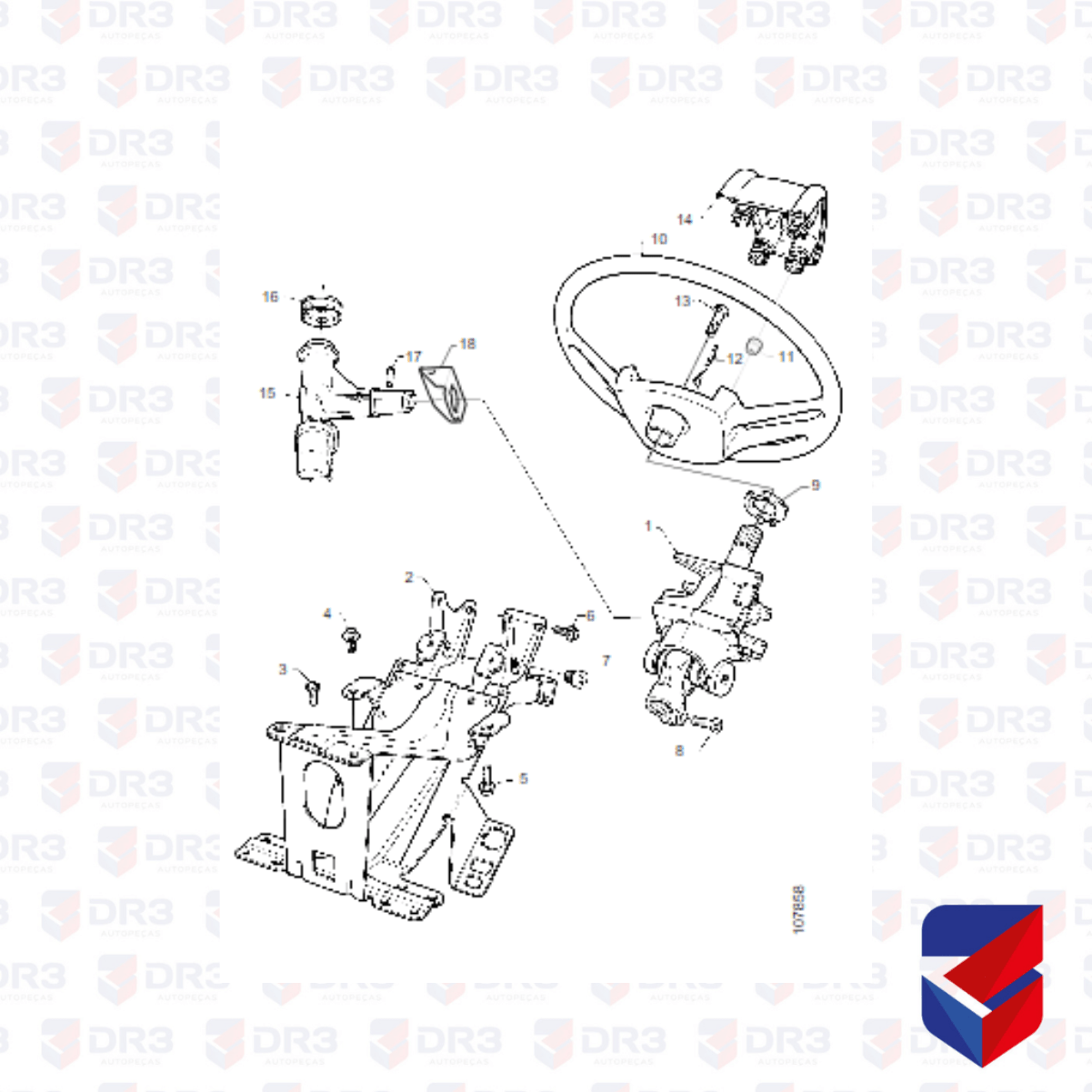Comutador Ignicao Scania S4 1425019 011005 Cipec - Loja DR3