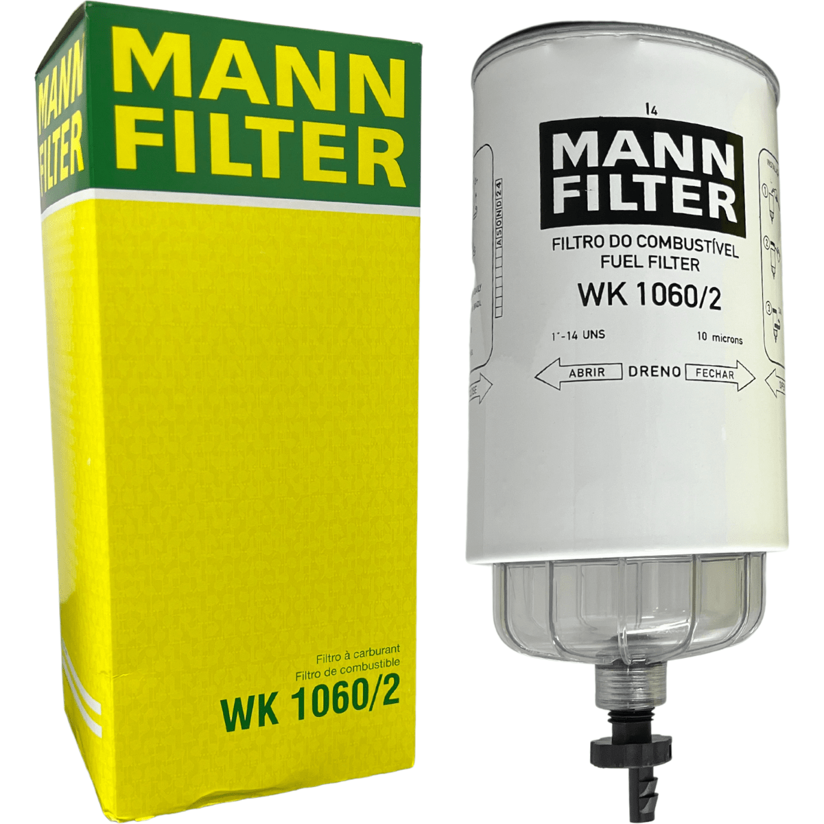 Filtro Racor Scania S4 S5 Com Copo WK1060/2 Mann Filter - Loja DR3