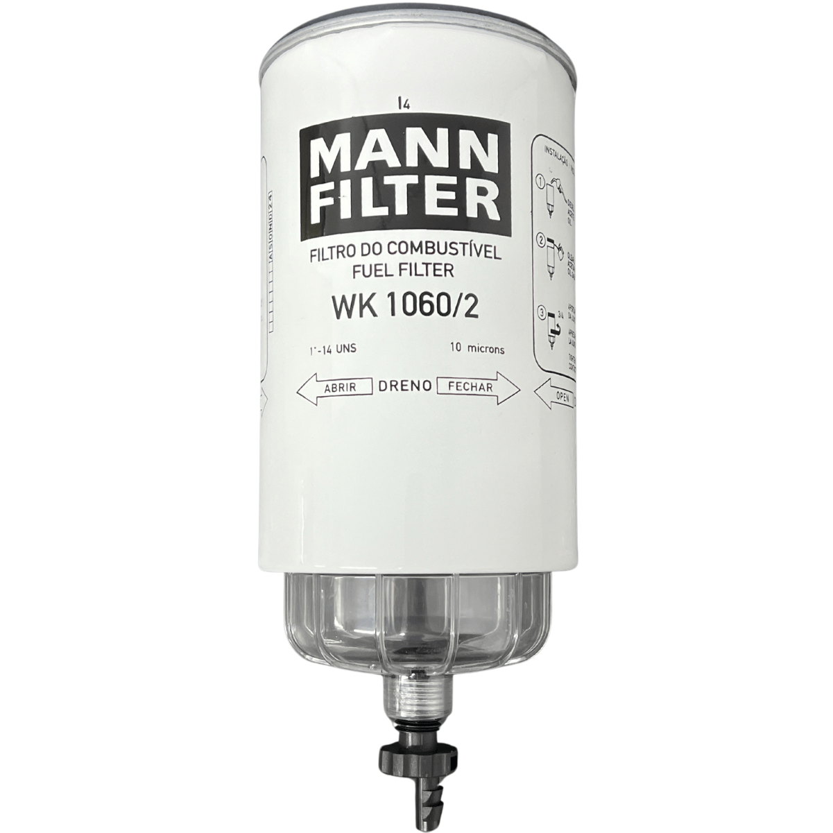 Filtro Racor Scania S4 S5 Com Copo WK1060/2 Mann Filter - Loja DR3