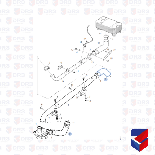 Mangueira Retarder Scania S4 S5 14444 1370488 1797845 - Loja DR3