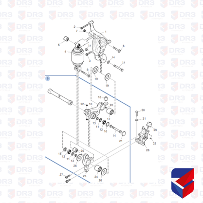 Barra Torcao Cabine Scania G R Euro 5 2427323 Automotiva Diesel - Loja DR3