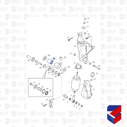 Bucha Cabine Dianteiro Scania S4 S5 1394544 004540 R838 Rei - Loja DR3