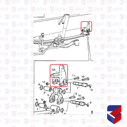 Suporte Mola Dianteiro Traseiro Scania P G R LD LE 1739455 Silc - Loja DR3