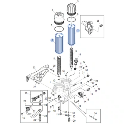 Kit Filtro Scania NTG Racor Diesel FK11007 Fleetguard - Loja DR3
