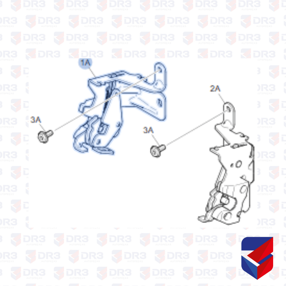 Trava Grade Frontal Scania 124 LD ME1734 1902361 - Loja DR3